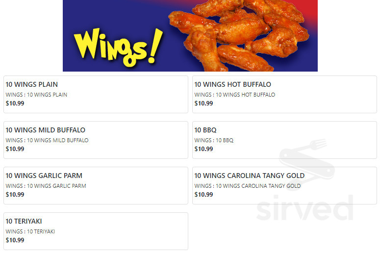 Five Star Pizza menu in Tallahassee, Florida, USA