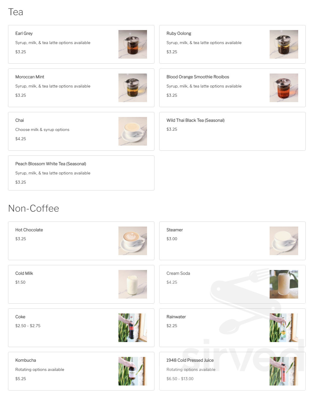 Silver Grizzly Espresso menus in Longview, Texas, United States