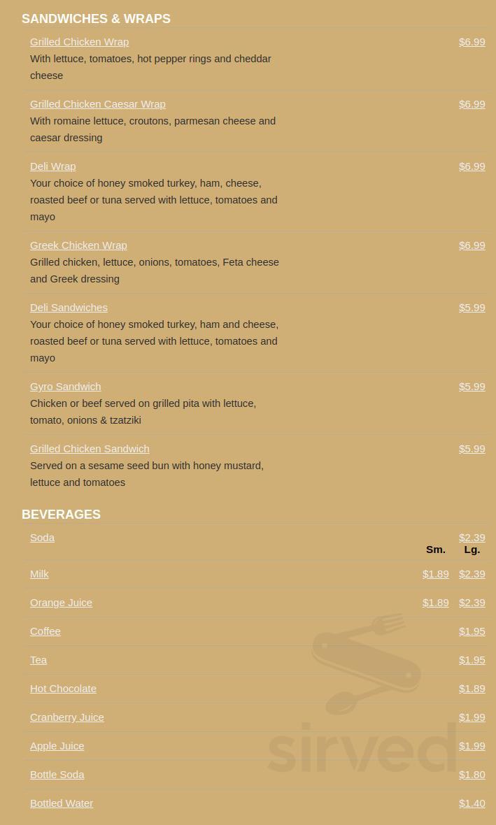 Toti's Restaurant & Pizzeria menus in Seekonk, Massachusetts, United States