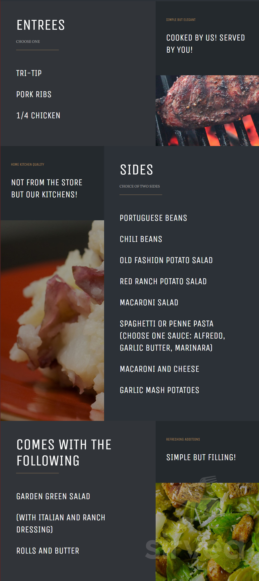 Menu for Fagundes Meats & Catering Inc in Manteca, CA | Sirved