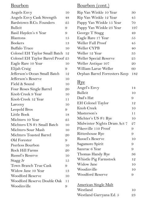 9 Maple Ave menu in Saratoga Springs, New York, USA