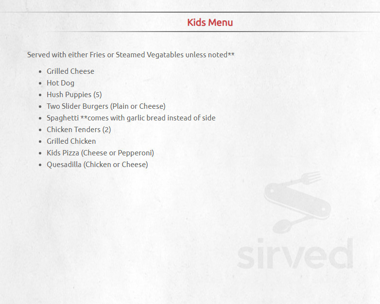 Pikes Cinema Bar and Grill menu in Pikesville, Maryland, USA