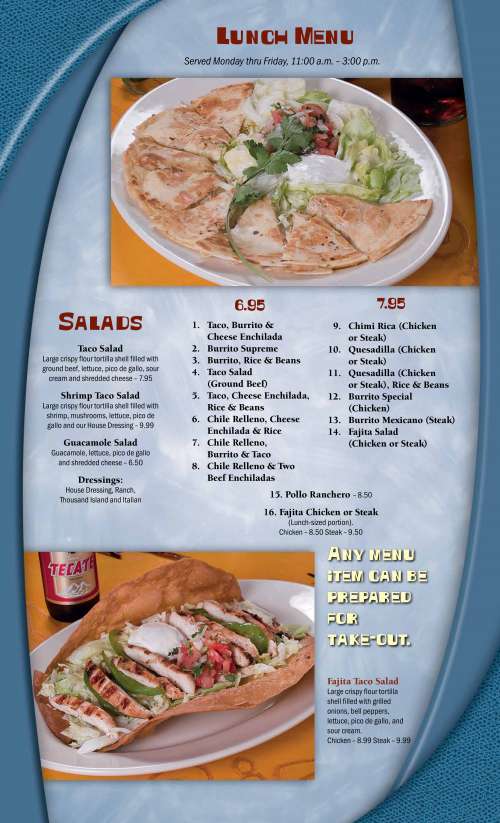 Mexico Lindo Grill menu in Oxford, Alabama, USA