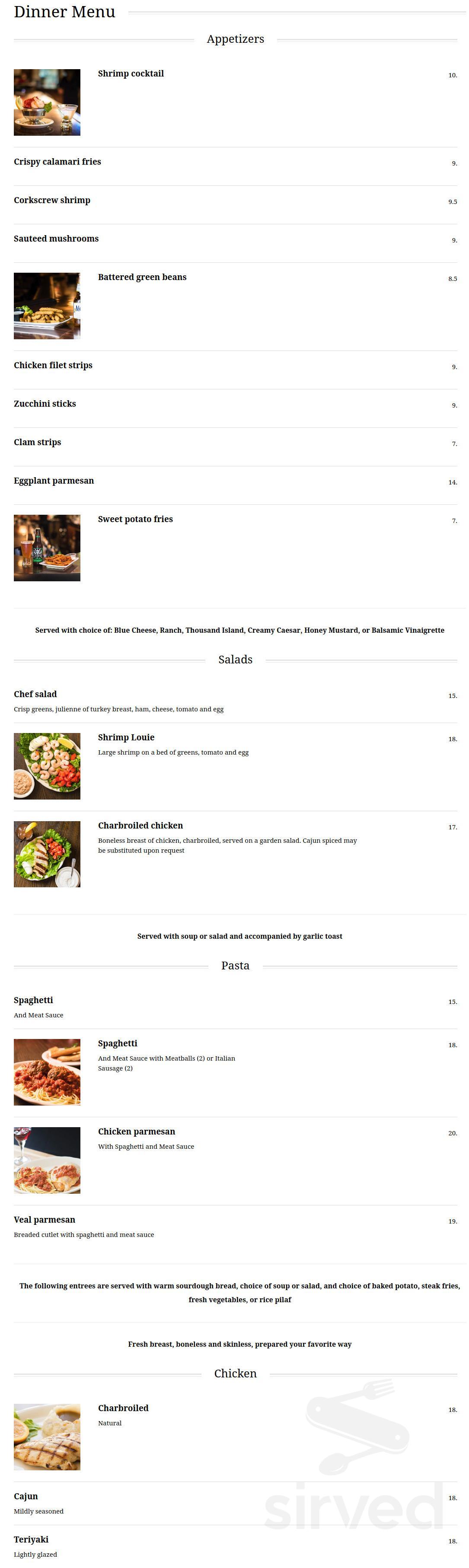 Menu for The San Franciscan in Torrance, CA | Sirved