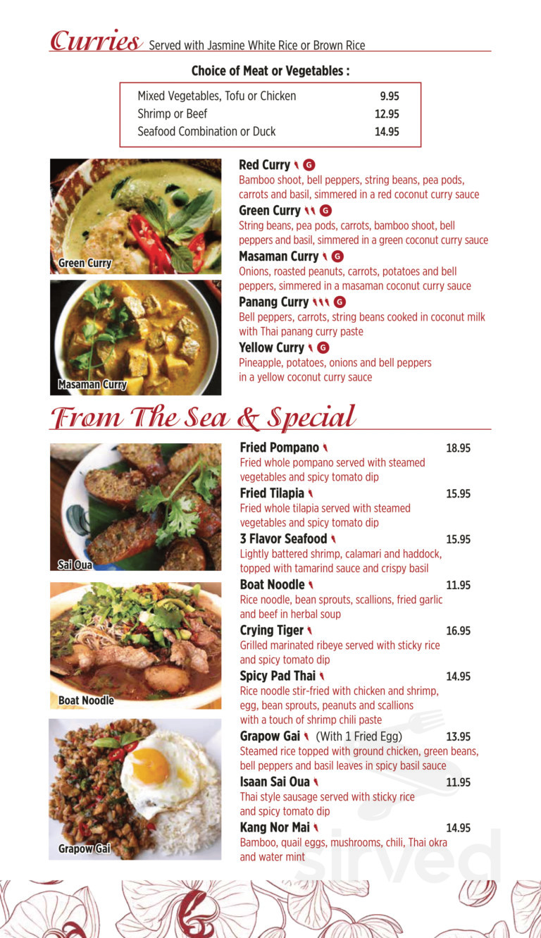 Laos Thai Kitchen menu in Lowell, Massachusetts, USA