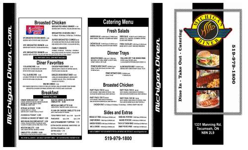 Michigan Diner (Manning) menu in Tecumseh, Ontario, Canada