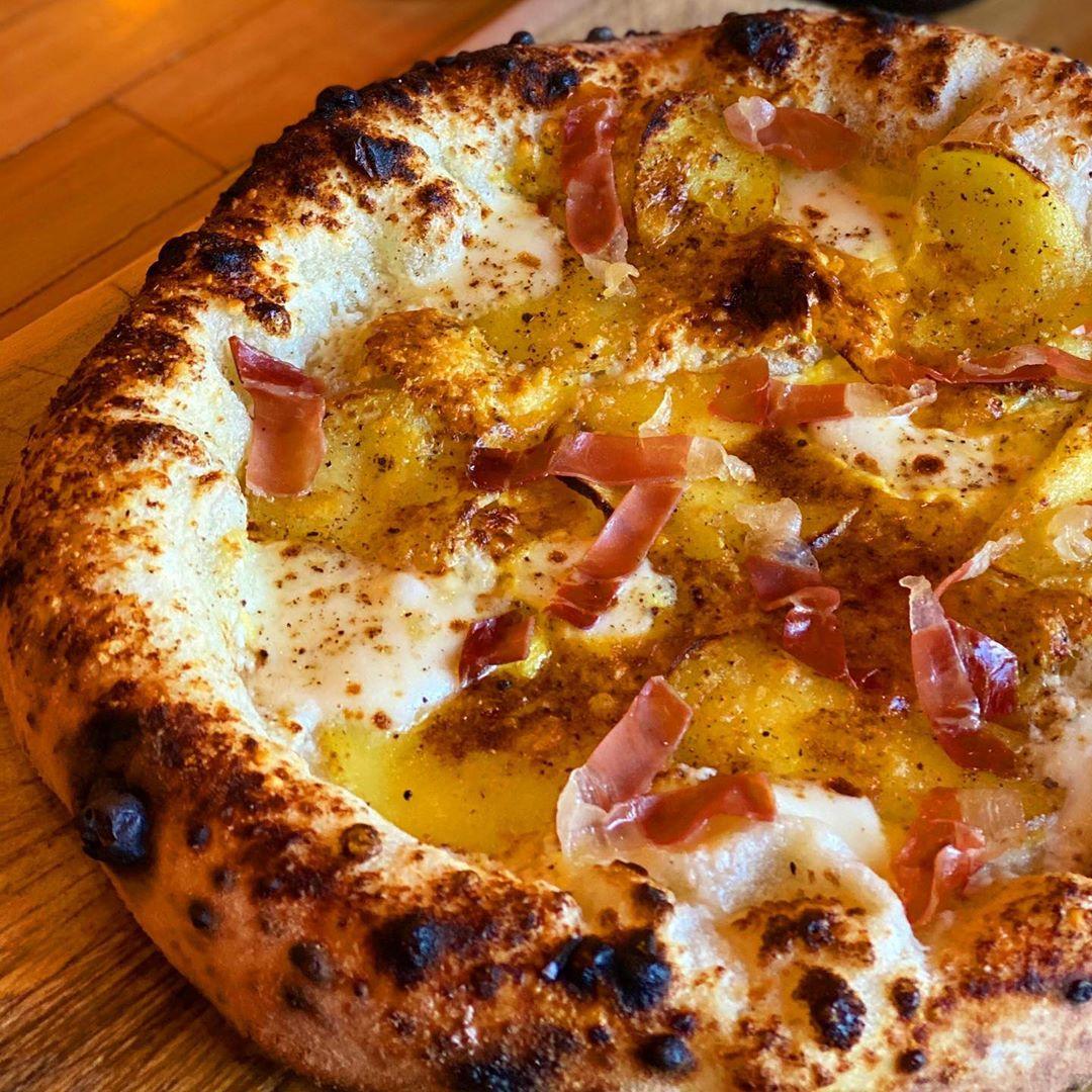 Via Farina menu in Omaha, Nebraska, USA