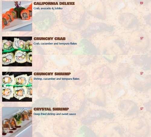 Kabuto Japanese Steakhouse menu in Goodlettsville, Tennessee, USA