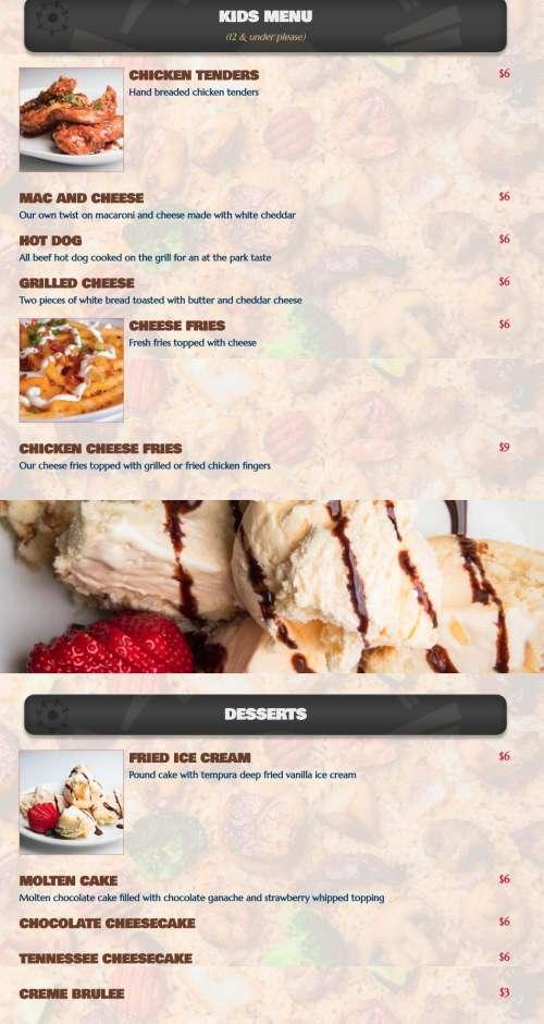 Kabuto Japanese Steakhouse menu in Goodlettsville, Tennessee, USA