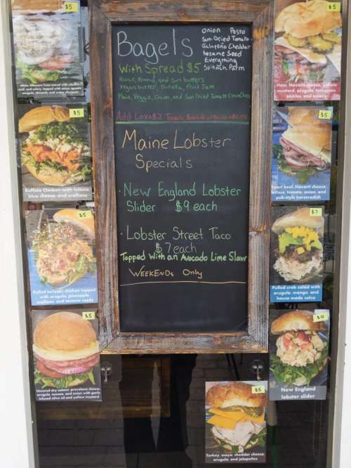 LittleKoe's Beach Bites menu in Capitola, California, USA