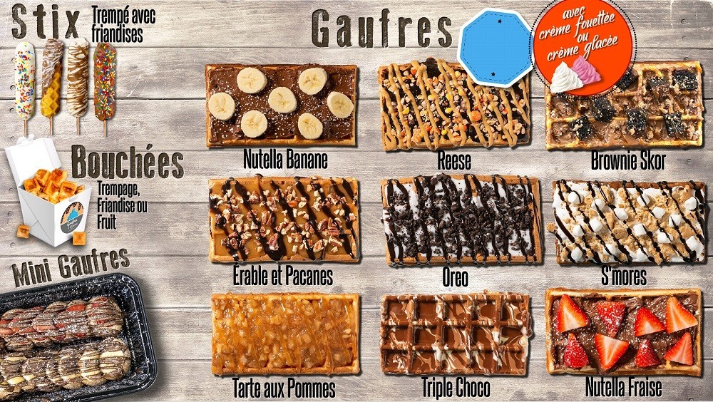 Gaufres & Glaces Laval menu in Laval, Quebec, Canada