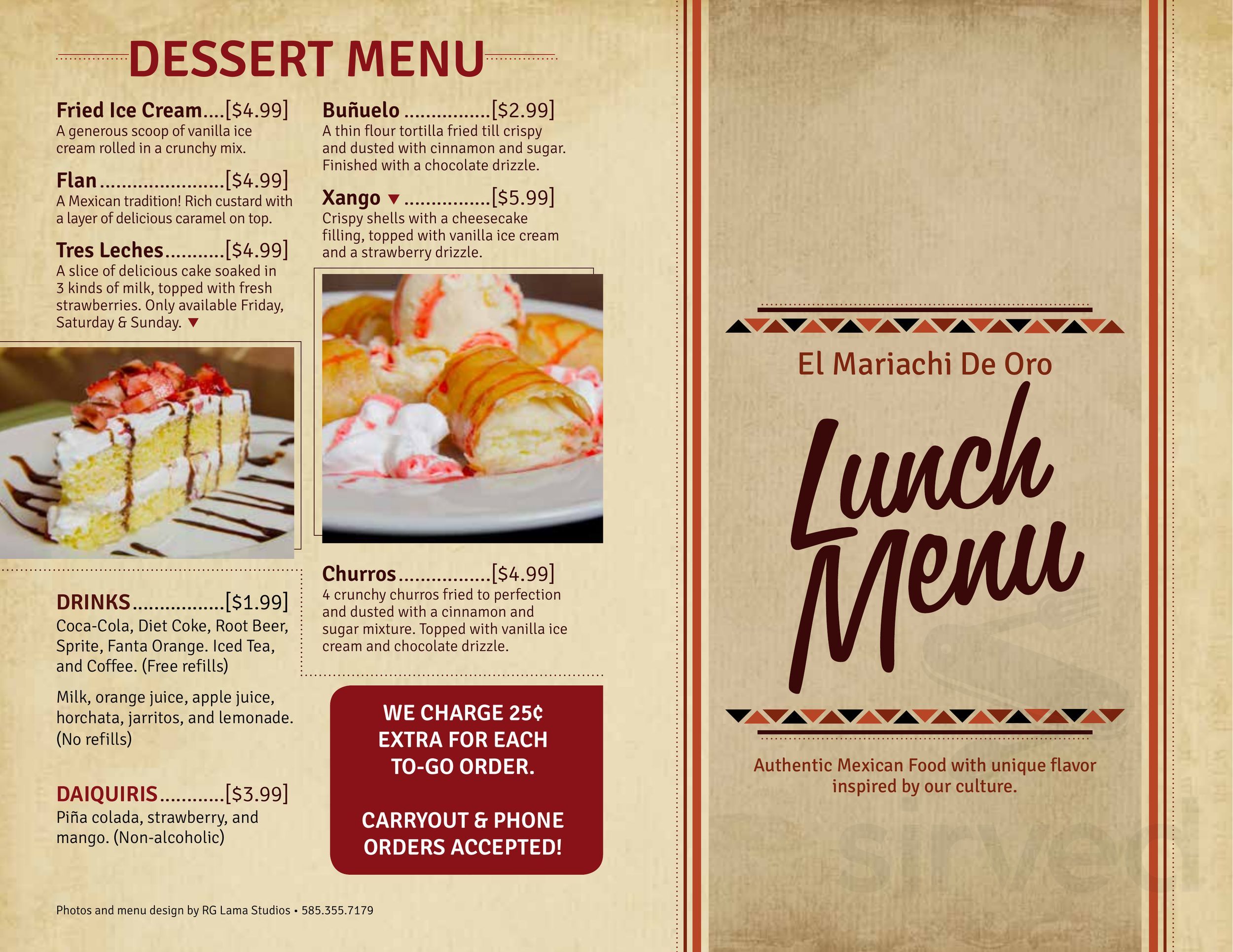 Mariachi De Oro menu in Medina, New York, USA