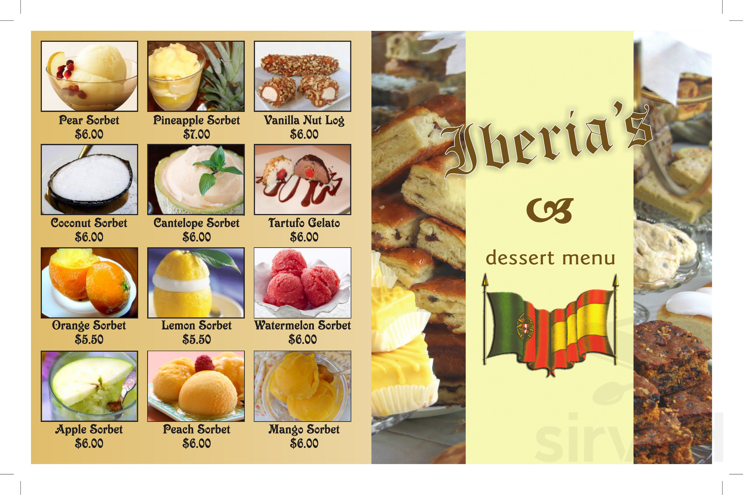 Iberia Tavern & Restaurant menu in Newark, New Jersey, USA