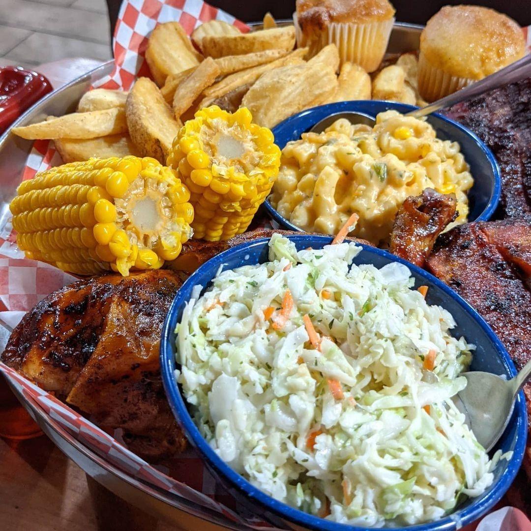 Famous Dave's Bar-B-Que menu in Yuma, Arizona, USA