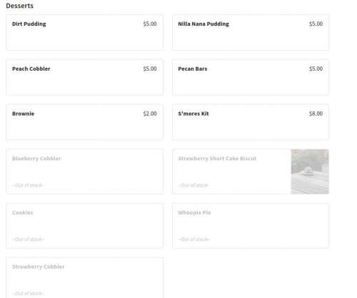 Deke's Garage Roadhouse BBQ menu in Philadelphia, Pennsylvania, USA