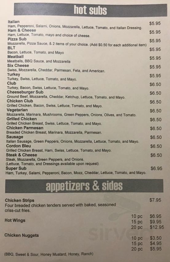 Towne Square Pizza Pinckney menu in Pinckney, Michigan, USA