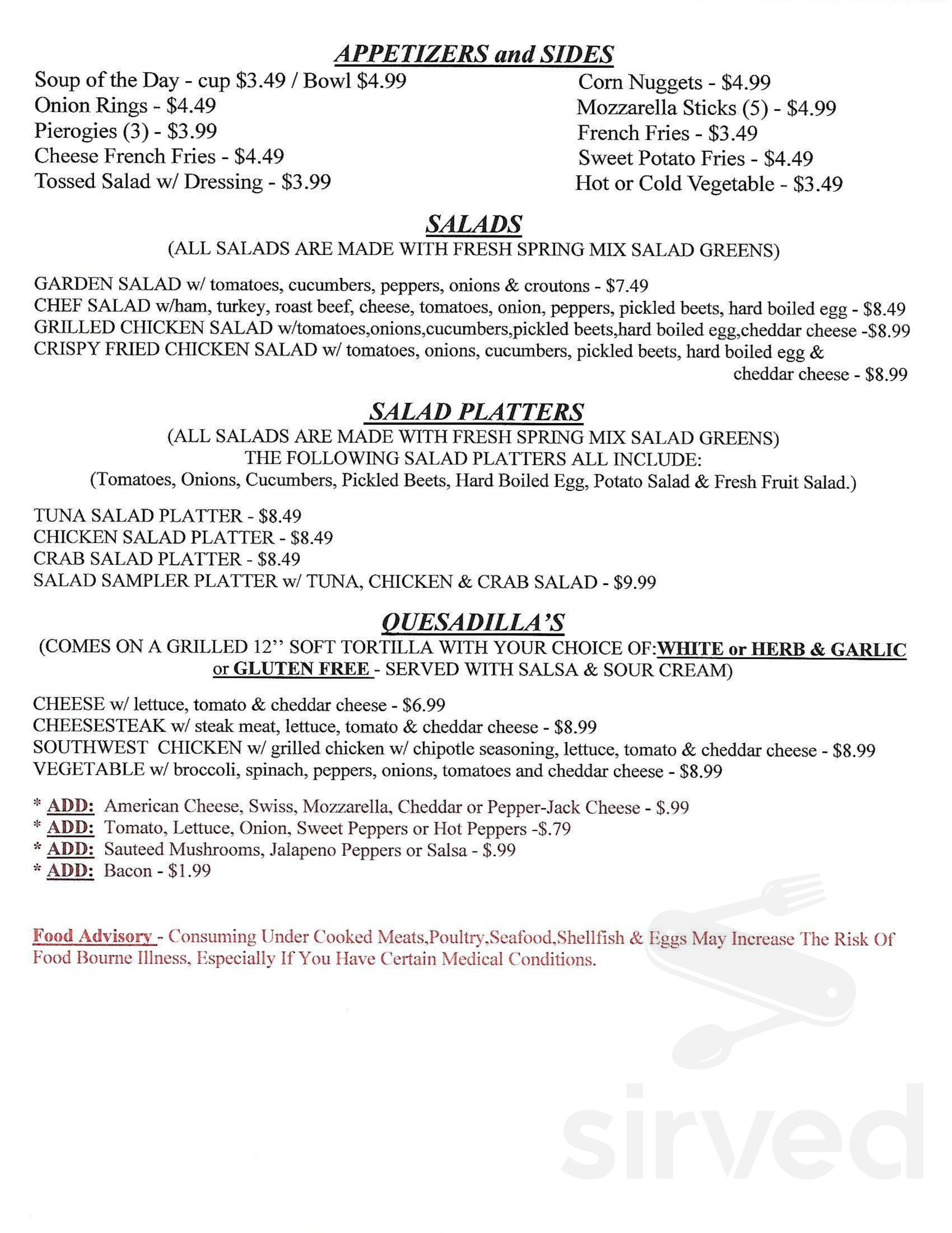 Strawberry Family Restaurant menu in Pennsburg, Pennsylvania, USA