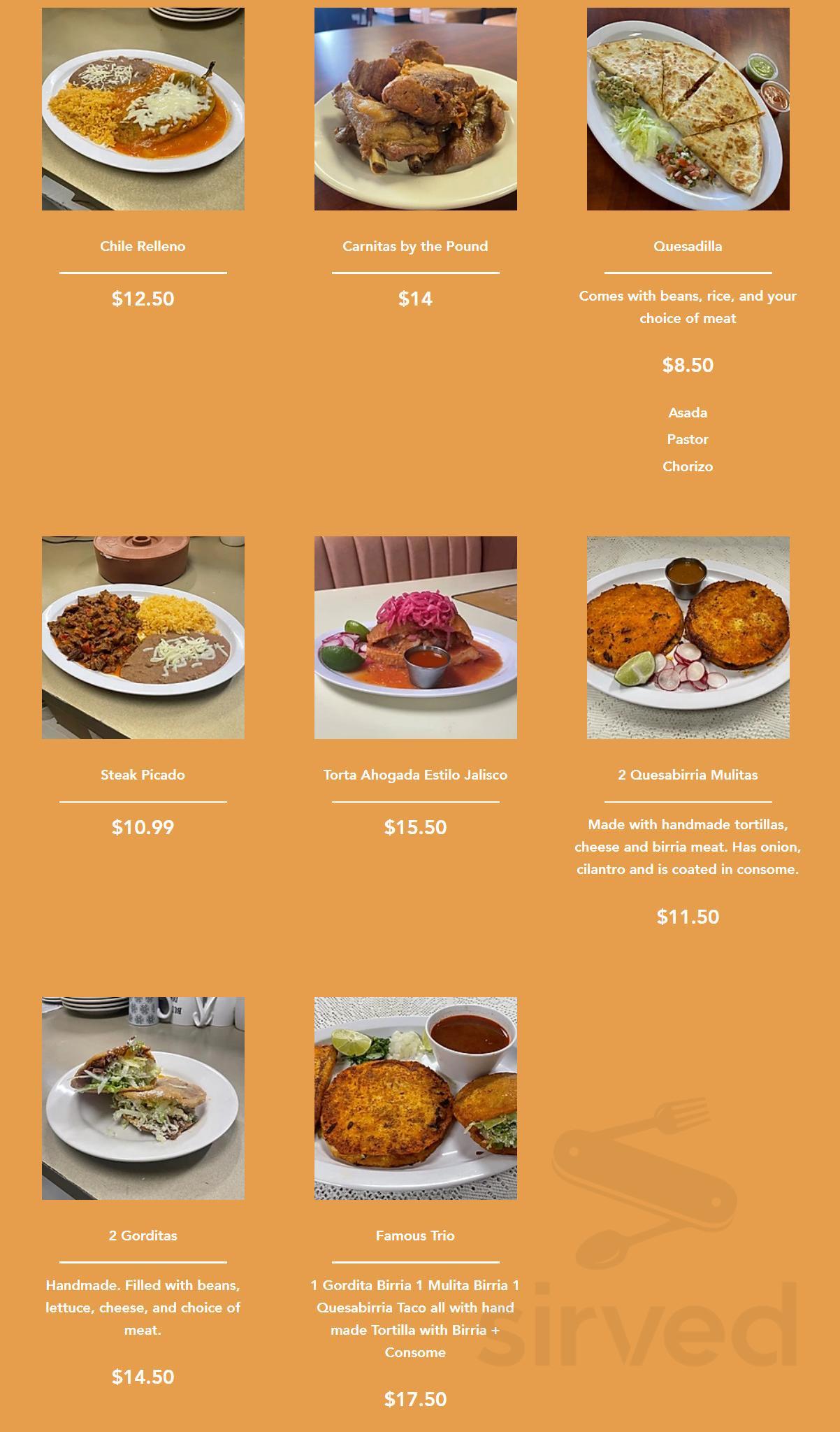 El Mesón Mexican Grill menu in Montclair, California, USA