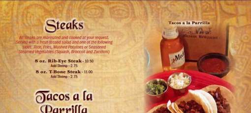Menu for El Parral Mexican Restaurant in Eden, NC | Sirved