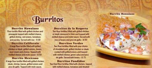 Menu for El Parral Mexican Restaurant in Eden, NC | Sirved