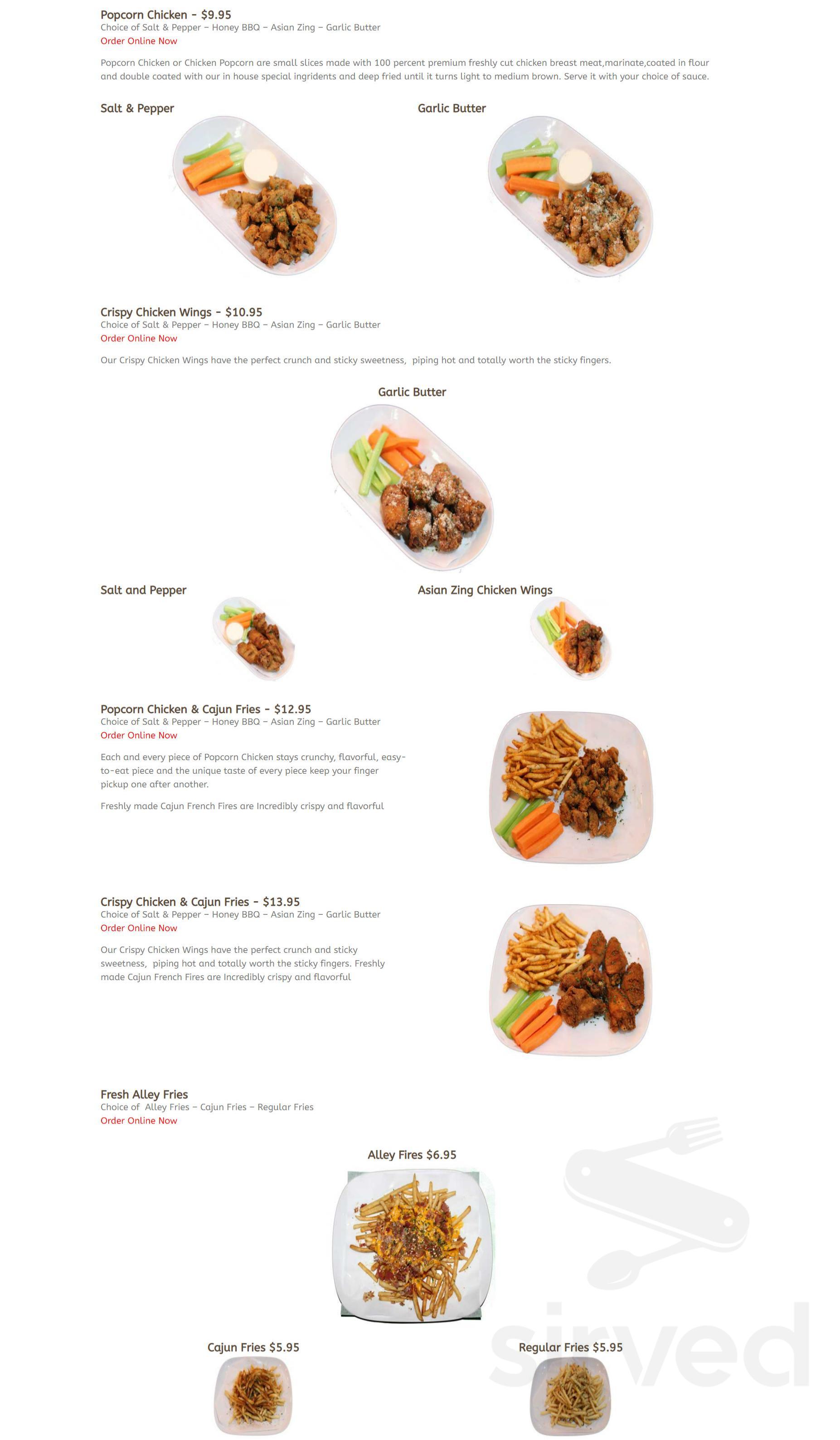 Pho Fresh Alley & Boba Tea menu in Tempe, Arizona, USA