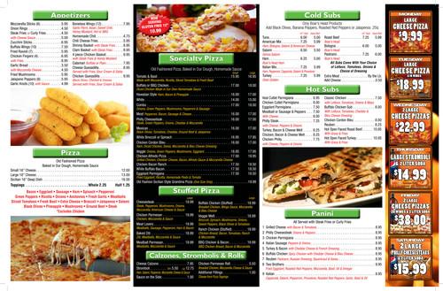 Two Brothers Deli & Pizza menu in Saugerties, New York, USA