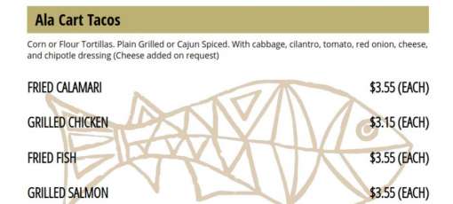 Menu for Blue Salt Fish Grill in Redondo Beach, CA | Sirved