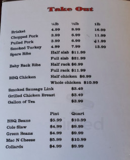 Brisky's BBQ menus in St. Augustine, Florida, United States