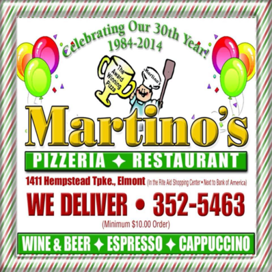 Menu for Martino's in Elmont, NY | Sirved