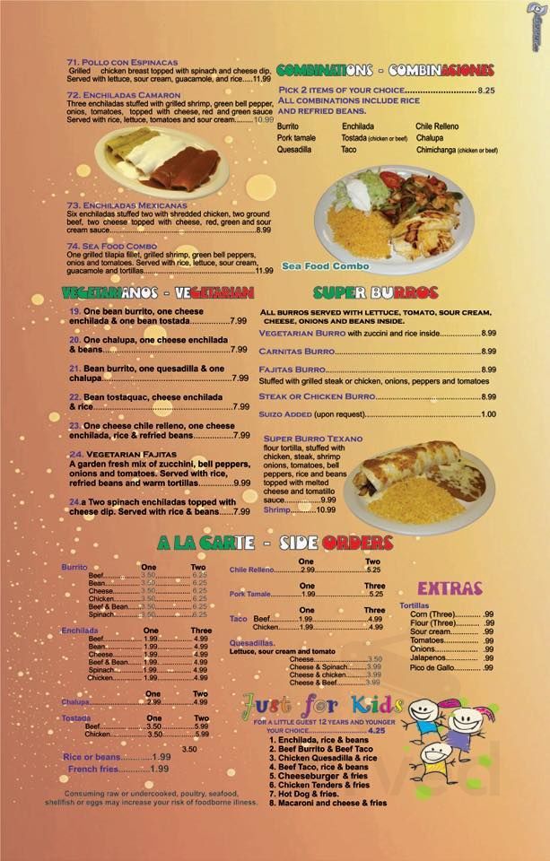 Mucho Buenos menu in Brunswick, Ohio, USA