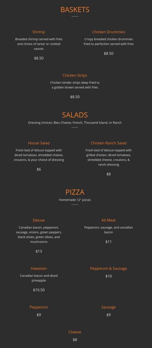 Knucklehead's Bar and Grill menu in Mayer, Minnesota, USA