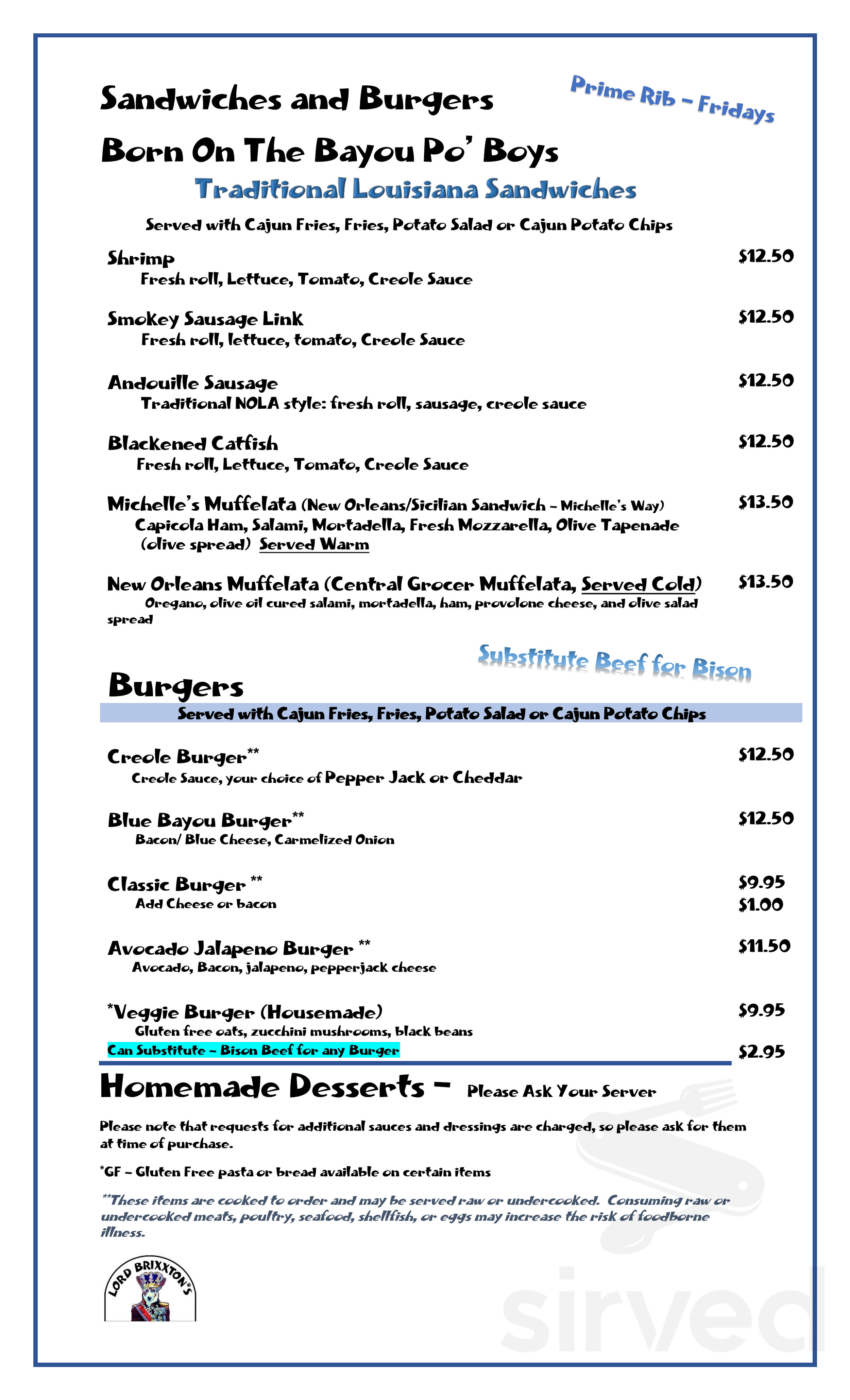 Fishing Rock Eatery & Lounge menu in Depoe Bay, Oregon, USA