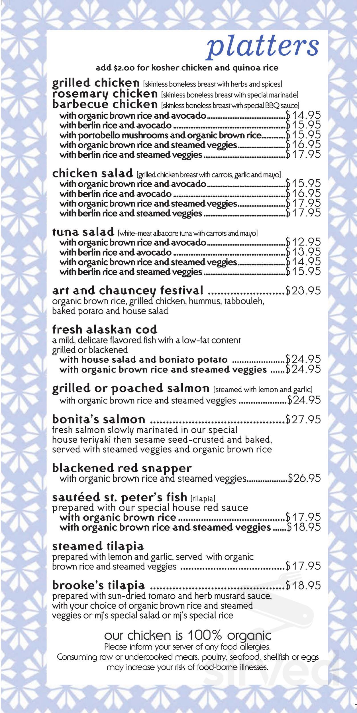 Menu - Sunny Isles Beach FL's Miami Juice | Sirved