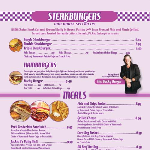 Jackie B. Goode's Uptown Cafe and Dinner Theater menu in Branson ...