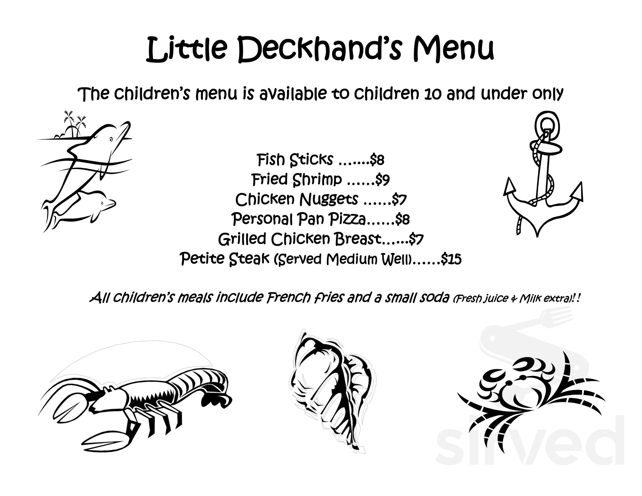 Beck's Land & Sea House menu in Nazareth, Pennsylvania, USA