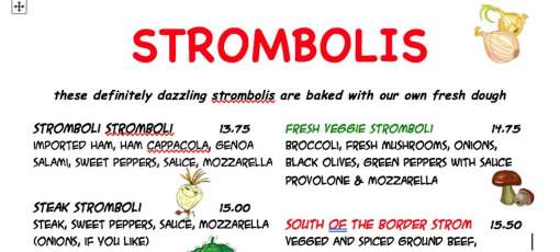 Menu for Snuzzle's in Mertztown, PA | Sirved