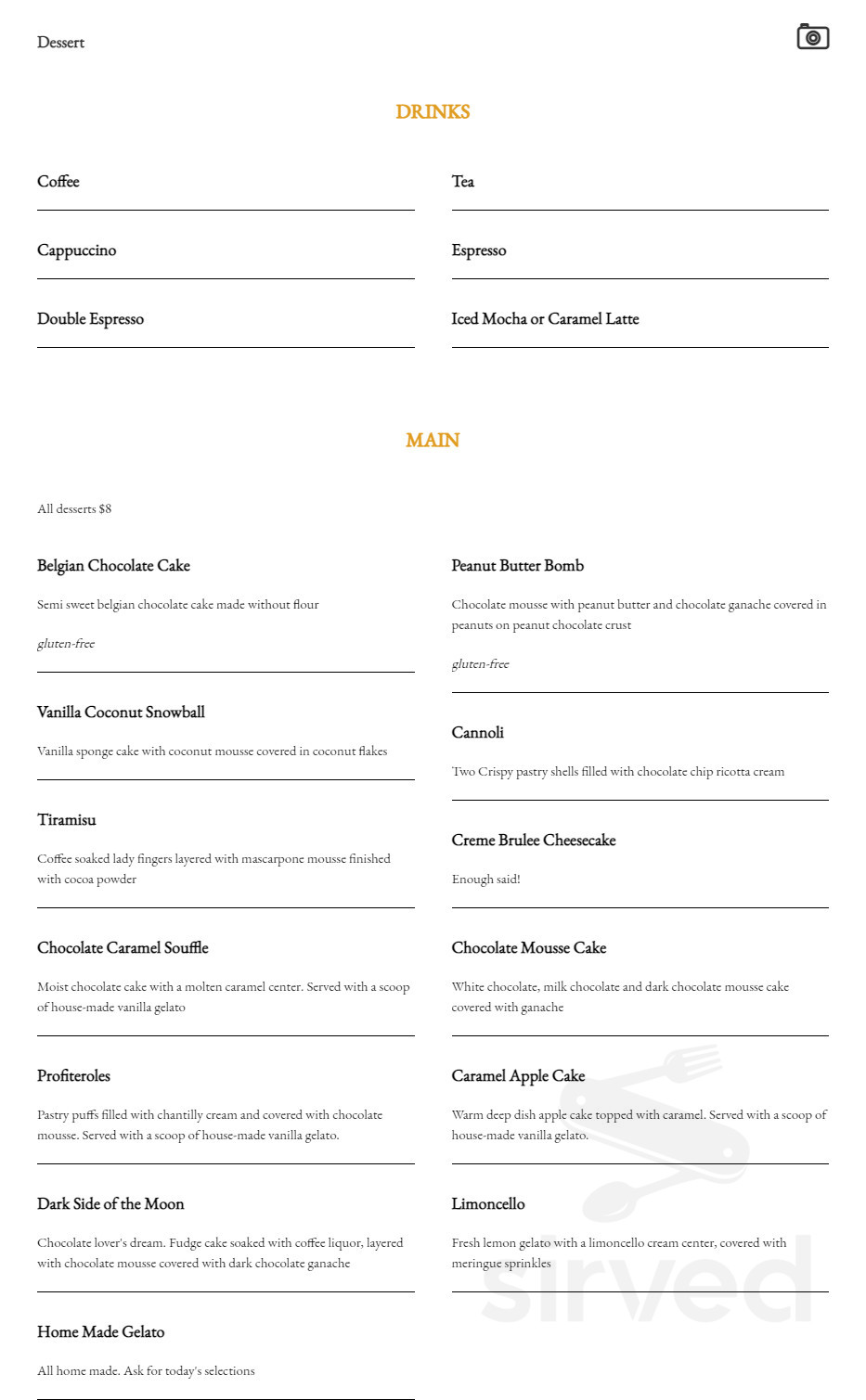 Fellini Cafe of Media menu in Media, Pennsylvania, USA
