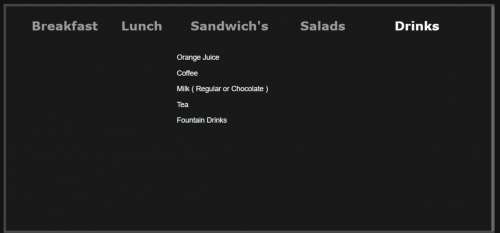 Big Spring Cafe menu in Huntsville, Alabama, USA
