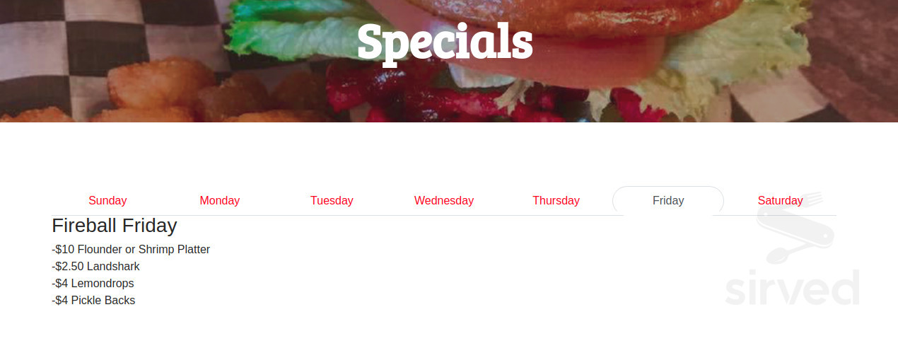 Moochie's Tavern menu in Matthews, North Carolina, USA