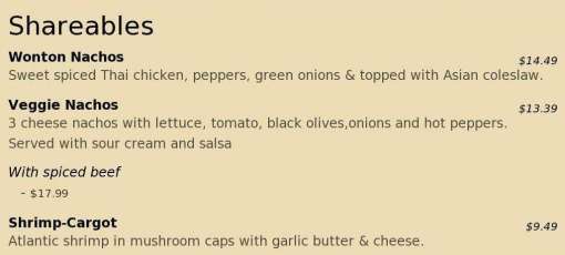 Menu for Edelweiss Tavern in Kitchener, ON | Sirved