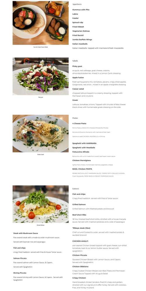 Green Olive Grill menu in Boiling Springs, South Carolina, USA