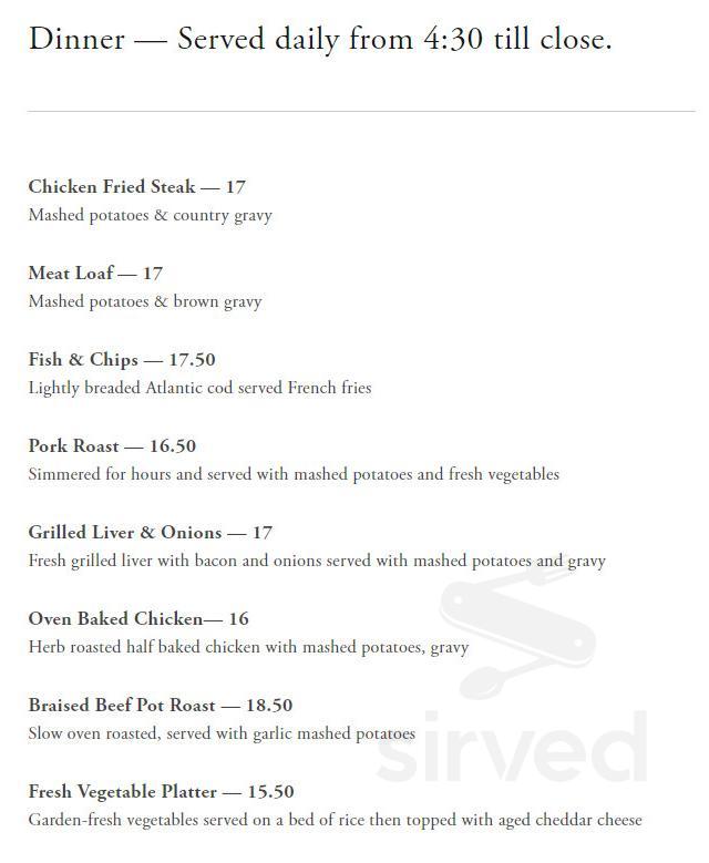 Del Monte Cafe menu in San Luis Obispo, California, USA