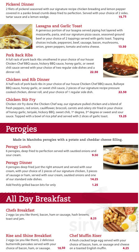 Chicken Chef Pine Falls menus in Powerview-Pine Falls, Manitoba, Canada