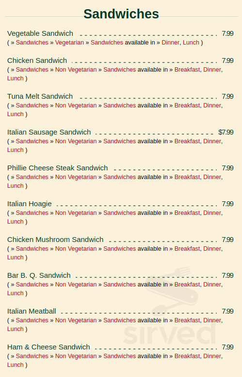 The Champion Pizza menu in Houston, Texas, USA