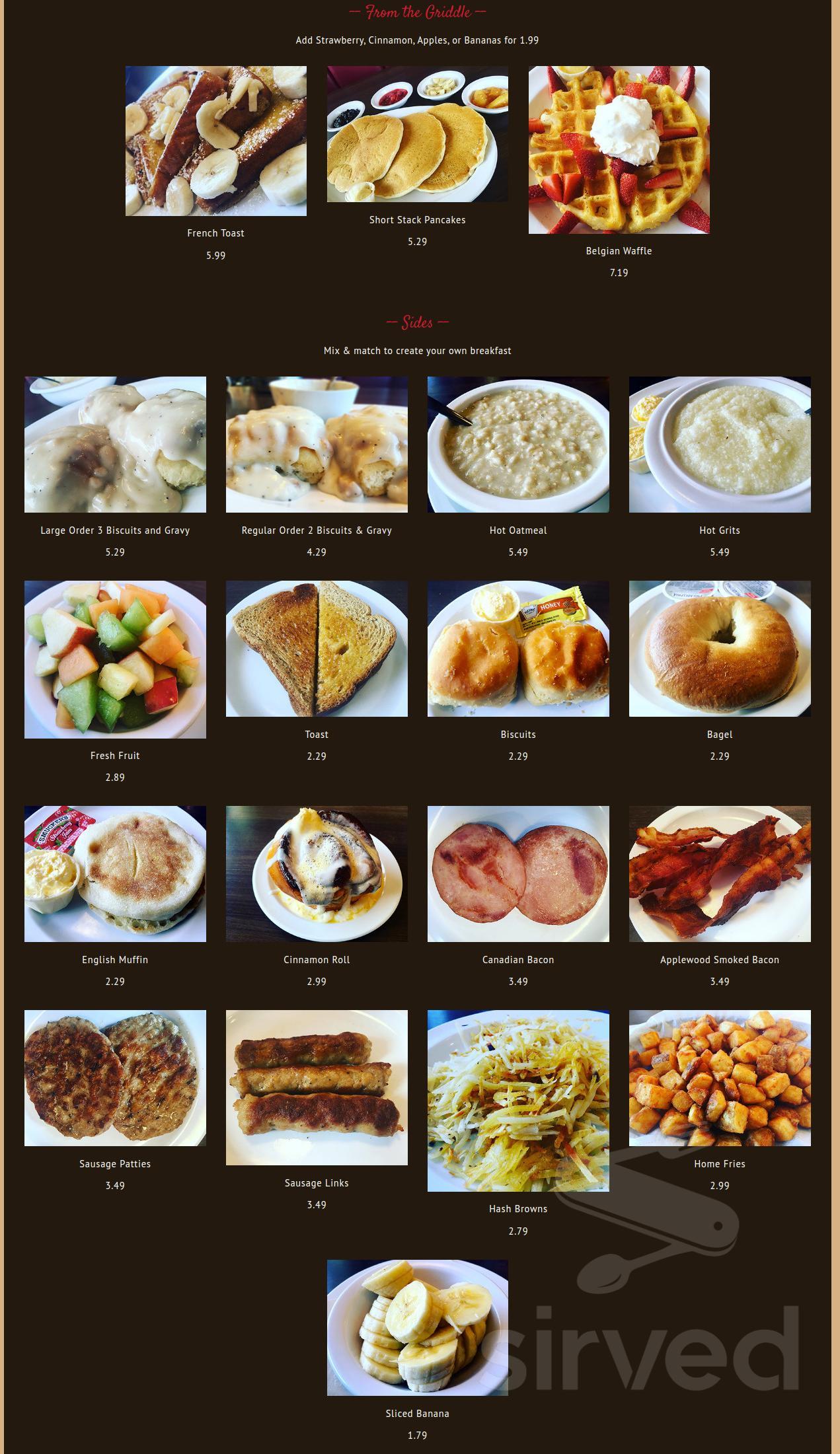 Menu - Flagstaff AZ's Country Host Restaurant | Sirved
