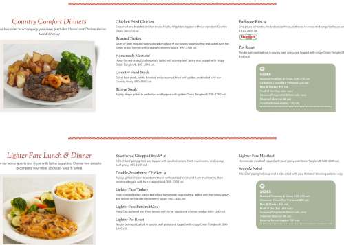 Country Kitchen menu in Taylorville, Illinois, USA