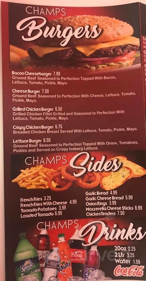 Champs Pizza menus in Sterling, Virginia, United States