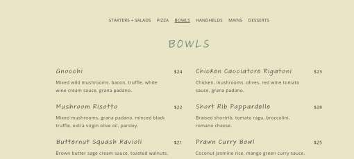 Menu for Starbelly Open Kitchen & Lounge in Calgary, AB | Sirved