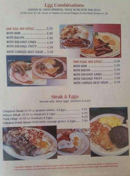 Huddle Cafe menu in Ashton, Illinois, USA