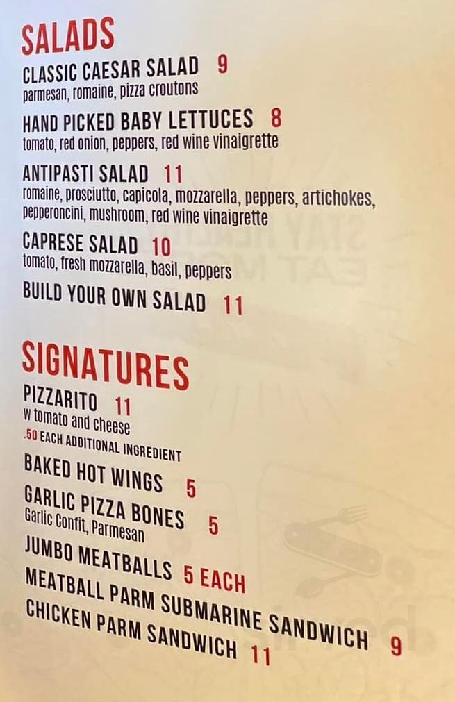 Big Parm menu in Tustin, California, USA